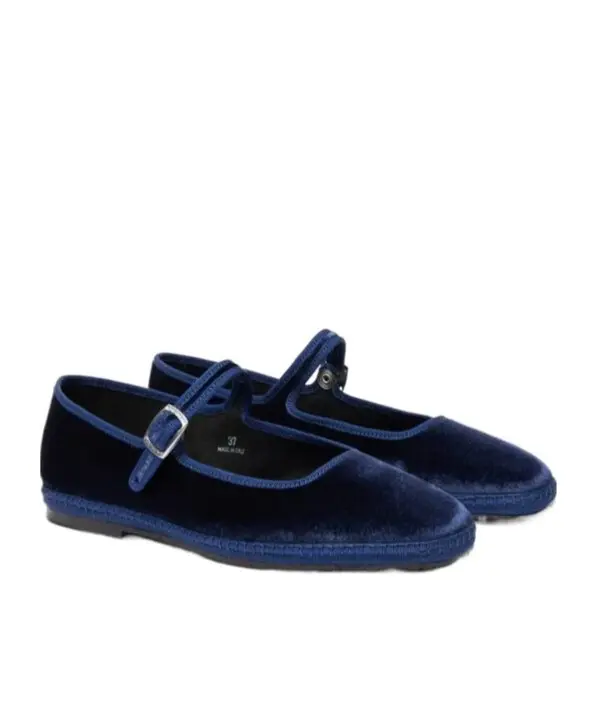 SCAROSSO Petra Velvet Mary Jane Slippers