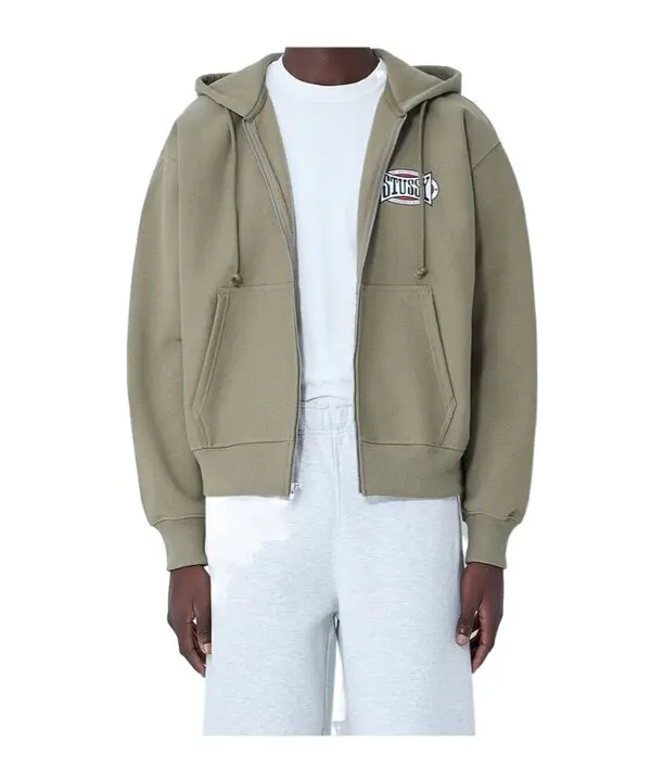 StÜssy Full Zip Long Sleeve Hoodie - No