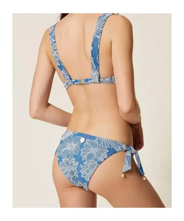TWINSET Jacquard Push-up Bikini Top