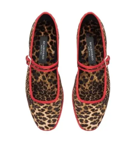 SCAROSSO Petra Velvet Mary Jane Slippers