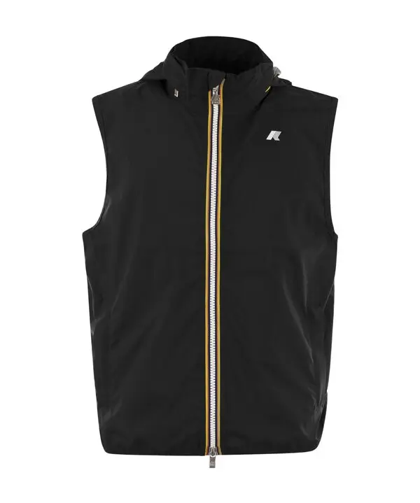 K-WAY Sleeveless Zip-up Jacket With Hood