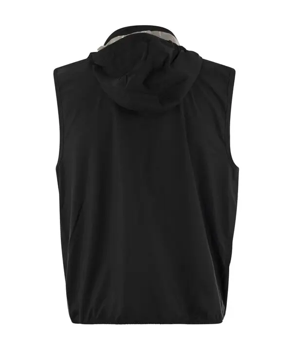 K-WAY Sleeveless Zip-up Jacket With Hood