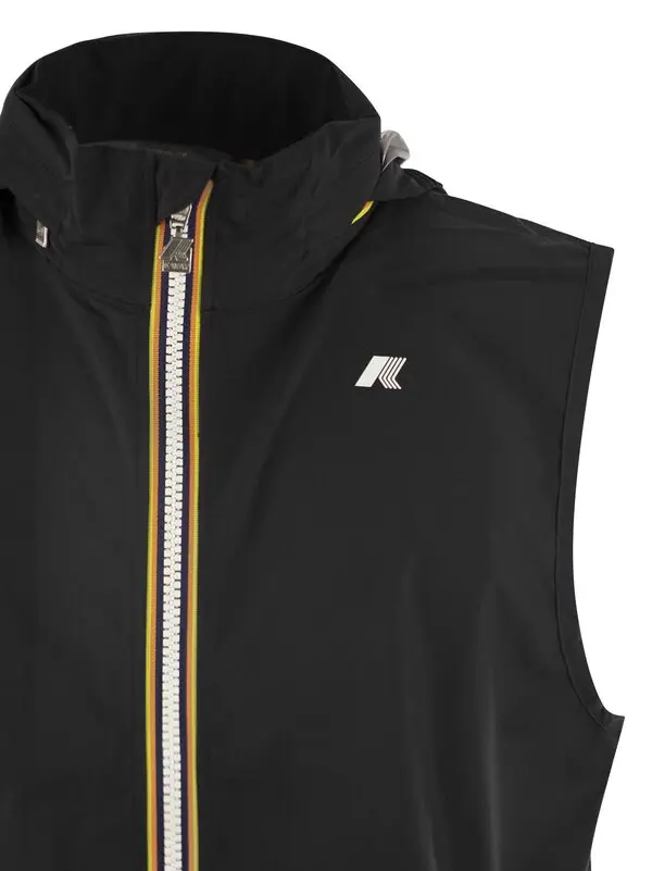 K-WAY Sleeveless Zip-up Jacket With Hood