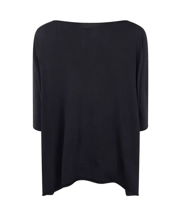 Liviana Conti Jersey T-shirt With Knit Details