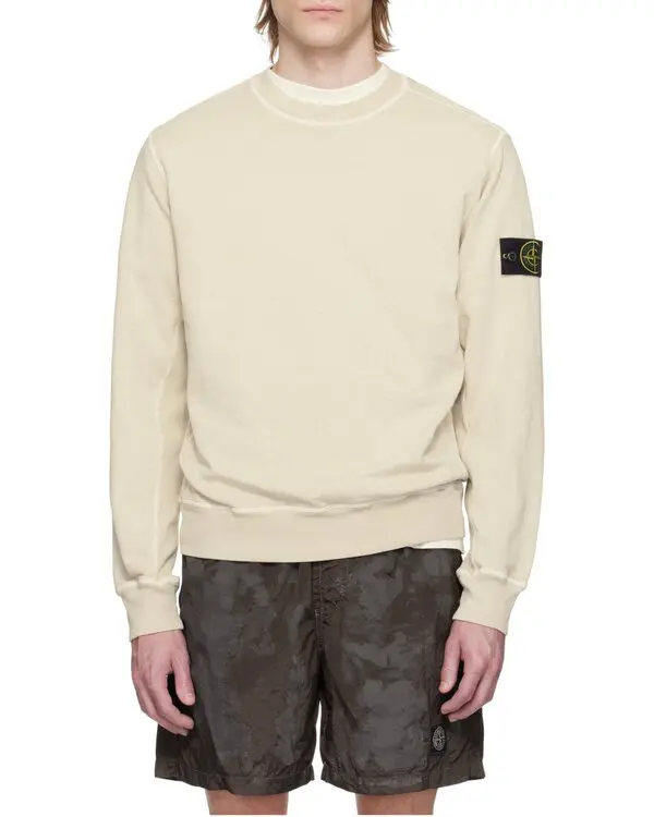 Stone Island Compass-badge Crewneck Sweatshirt