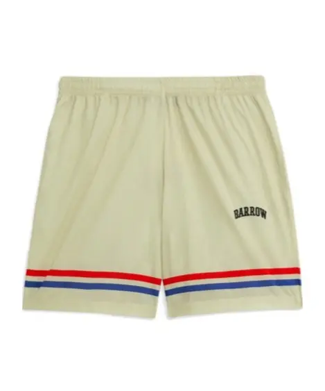 BARROW Logo Printed Knee-length Shorts - Vanilla