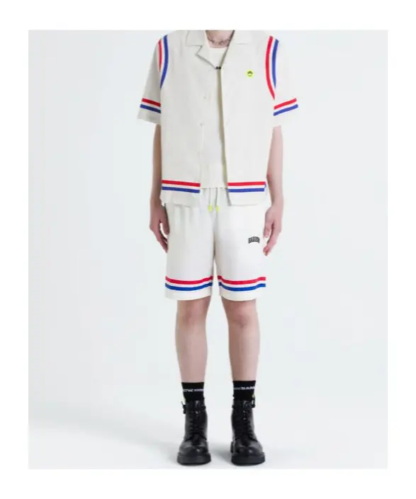 BARROW Knee-length Shorts With Bicolor Stripes