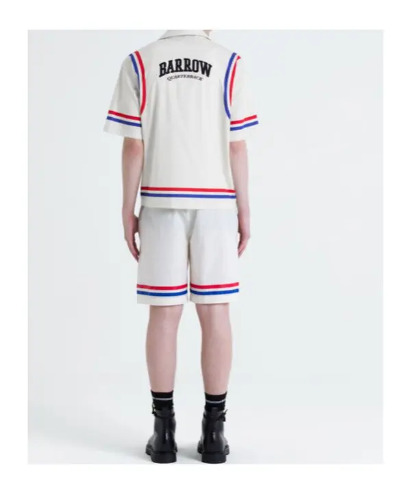 BARROW Knee-length Shorts With Bicolor Stripes