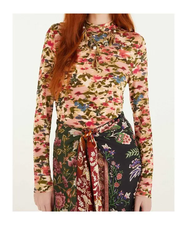 Farm Rio Long Sleeve Top