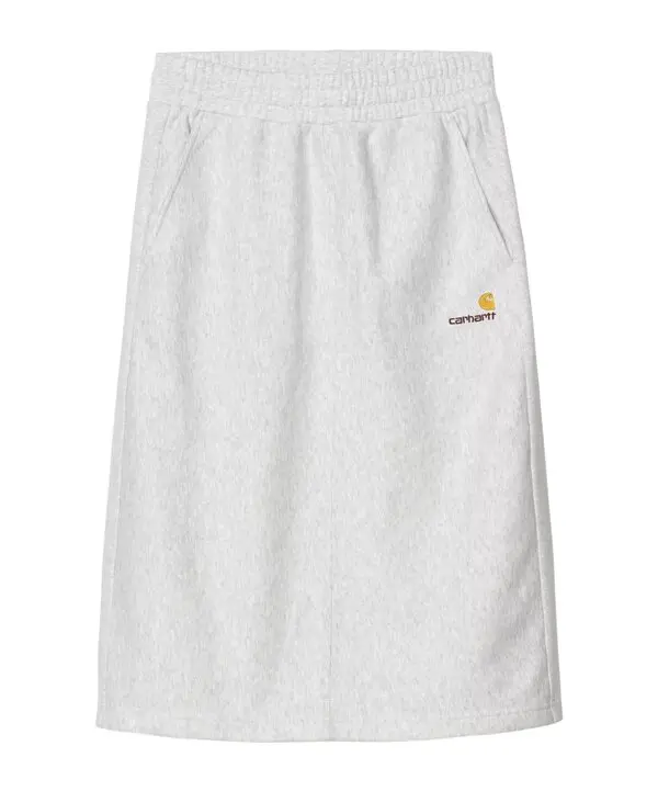 Carhartt Work In Progress American Script Sweat Skirt - Ash Heather