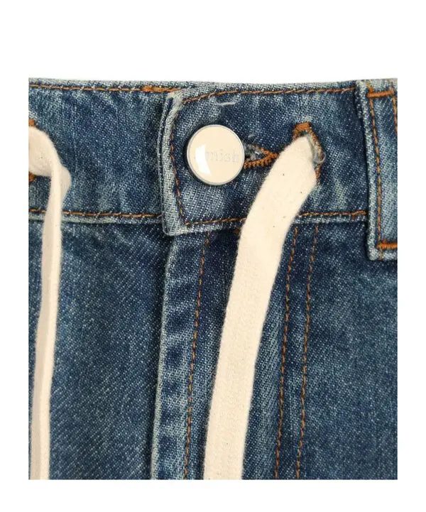 AMISH SUPPLIES Danielle Drawstring Wide-leg Jeans