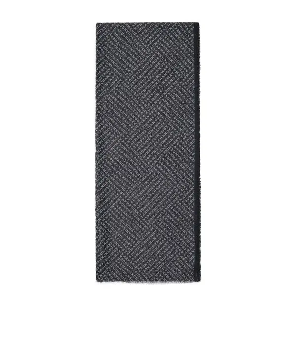 Armani Exchange Logo Jacquard Scarf