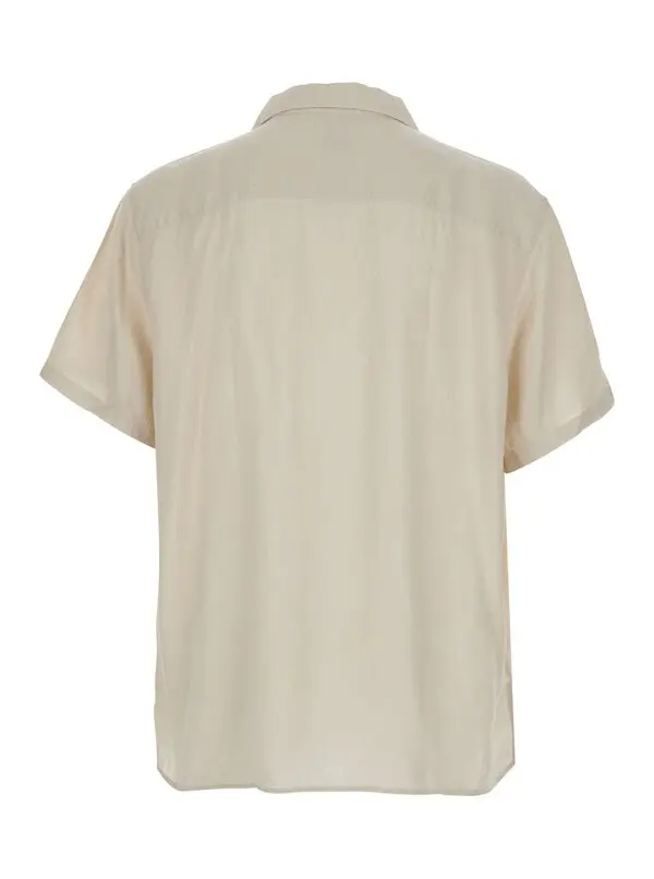 Calvin Klein Camp Collar Linen Shirt