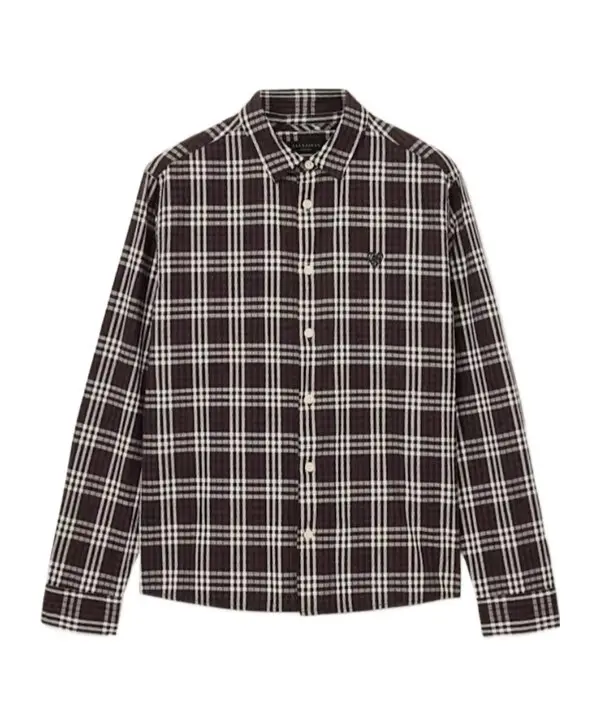 ALLSAINTS Santiago Long Sleeved Check Shirt