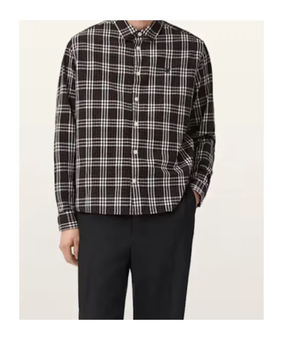 ALLSAINTS Santiago Long Sleeved Check Shirt