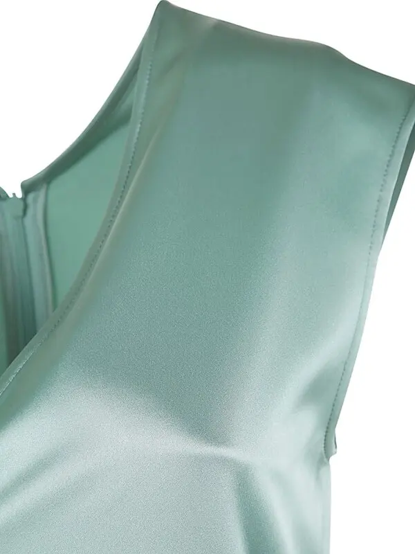GIANLUCA CAPANNOLO Antonia Sleeveless Satin Jumpsuit