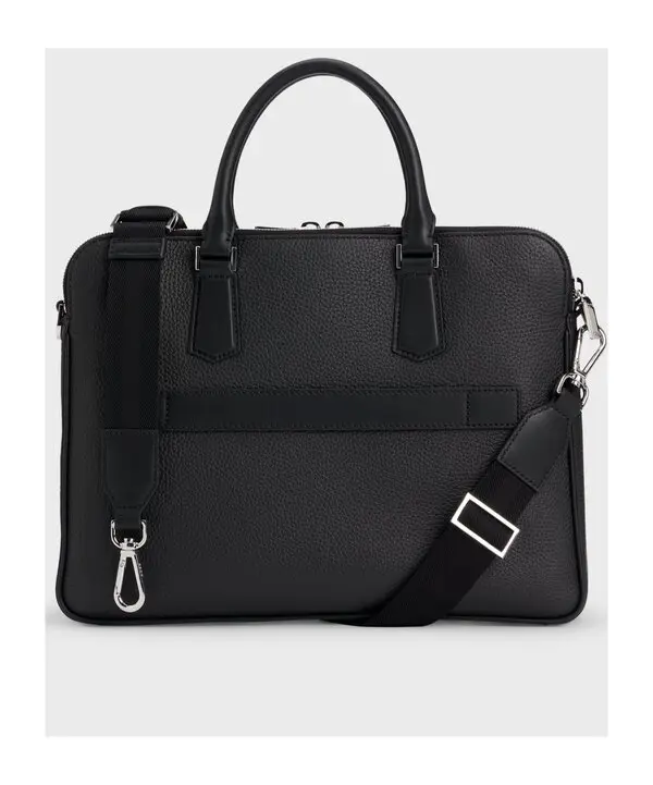 Hugo Boss Leather Laptop Bag