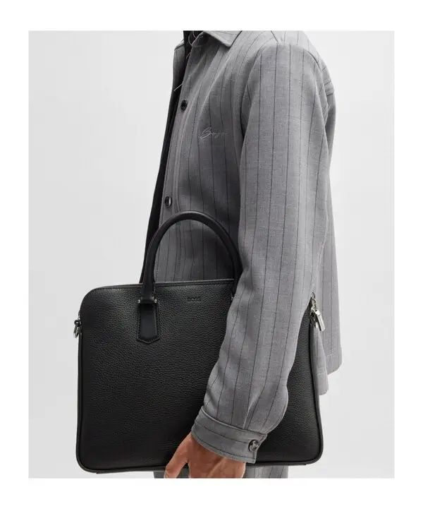 Hugo Boss Leather Laptop Bag
