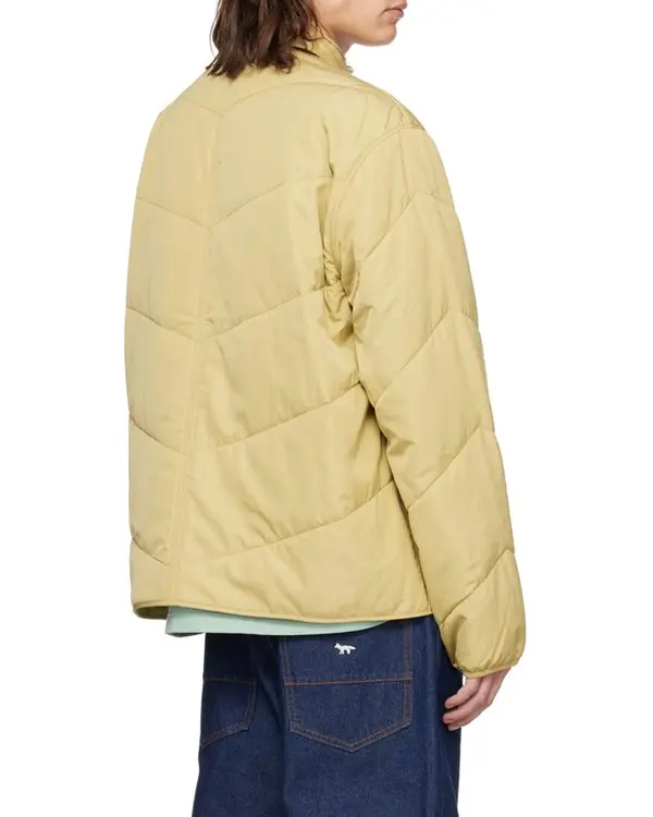 Maison Kitsuné Bold Fox Head Quilted Snapped Jacket
