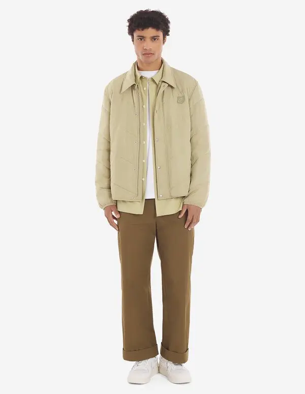 Maison Kitsuné Bold Fox Head Quilted Snapped Jacket