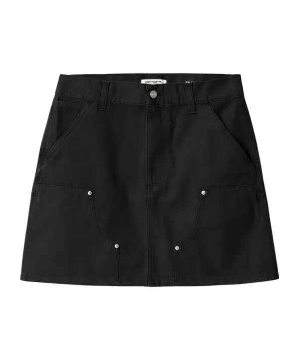 Carhartt Work In Progress Logo-patch Mini Skirt - Black