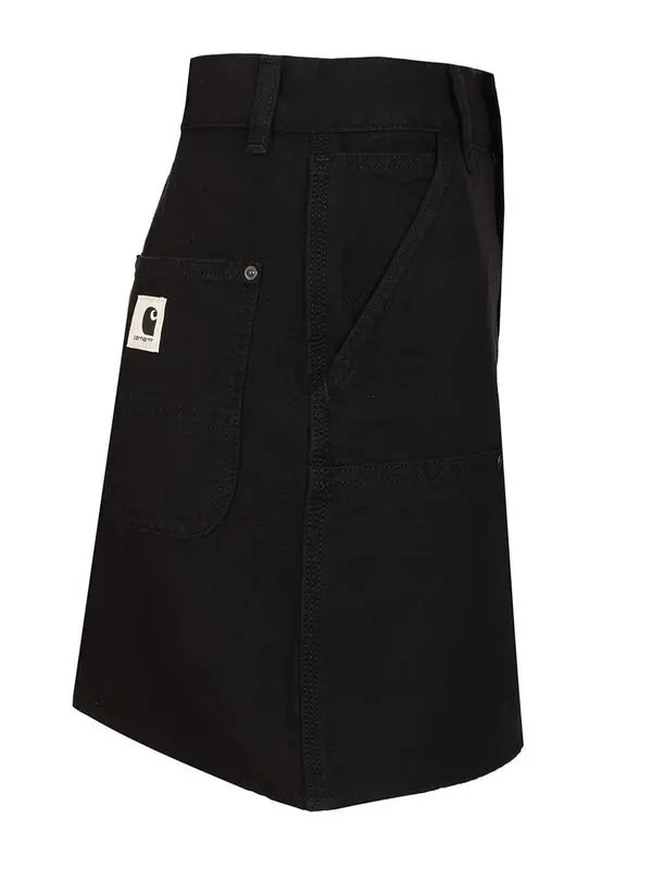 Carhartt Work In Progress Logo-patch Mini Skirt - Black