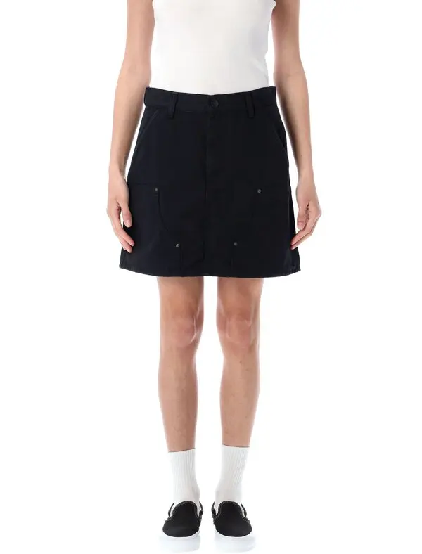 Carhartt Work In Progress Logo-patch Mini Skirt - Black