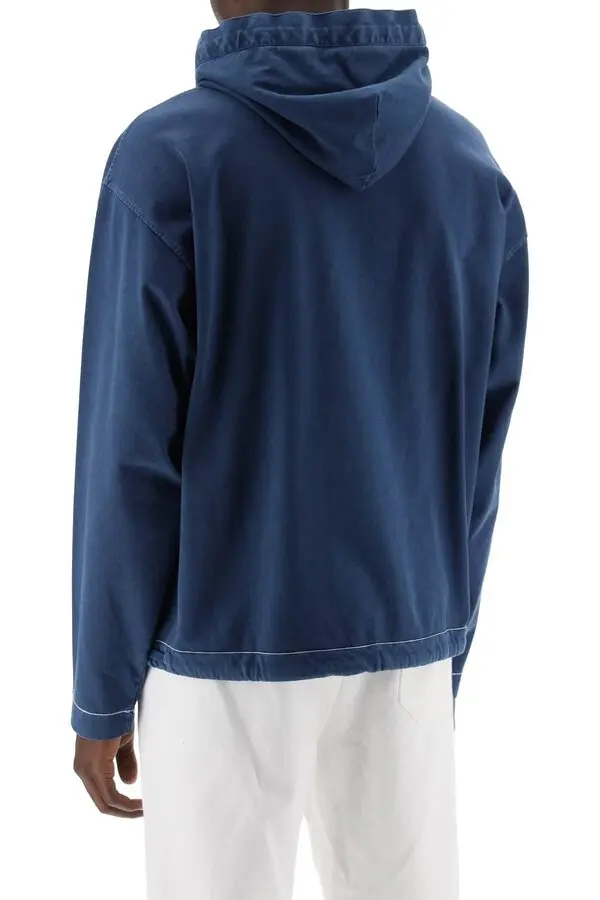 Stone Island Logo-print Cotton Hoodie