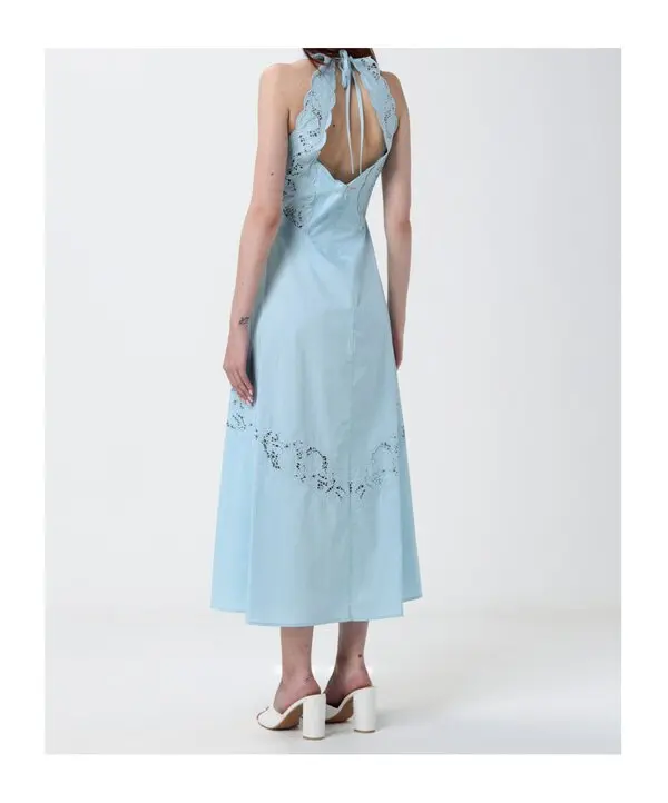 TWINSET Poplin Embroidered Dress