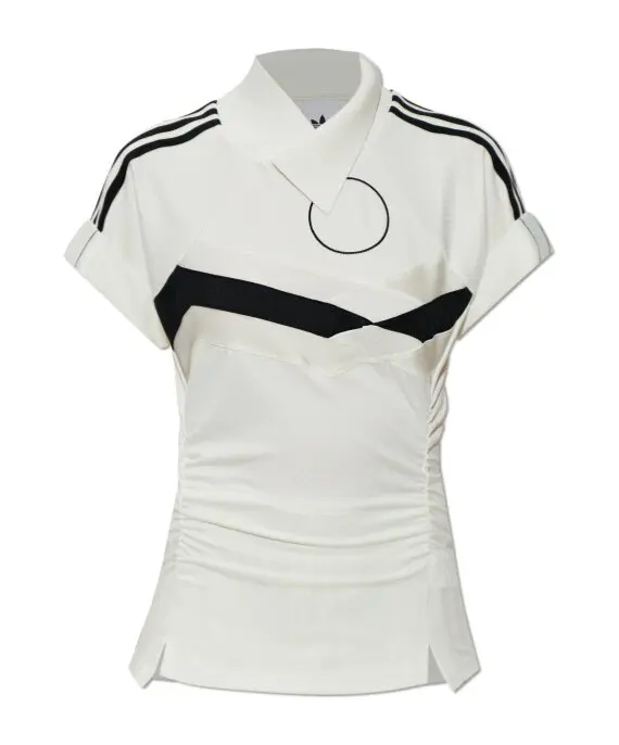 ADIDAS ORIGINALS Three-stripe-sleeve T-shirt - Off-white/black