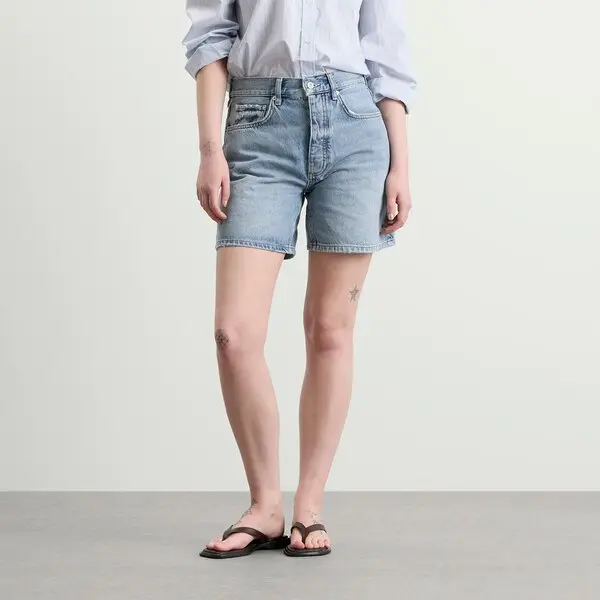 ANINE BING Delaney Denim Mini Shorts