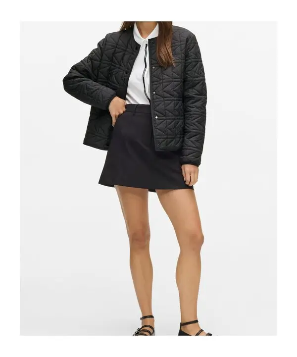 Karl Lagerfeld Logo-embroidered Quilted Jacket
