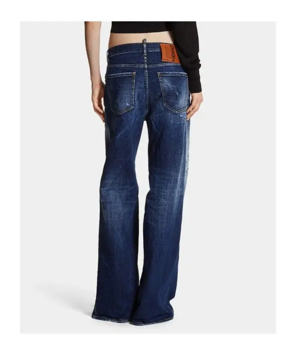 Dsquared2 Wide Leg Traveller Jeans