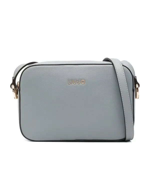 Liu Jo Logo Embossed Shoulder Bag - Gray