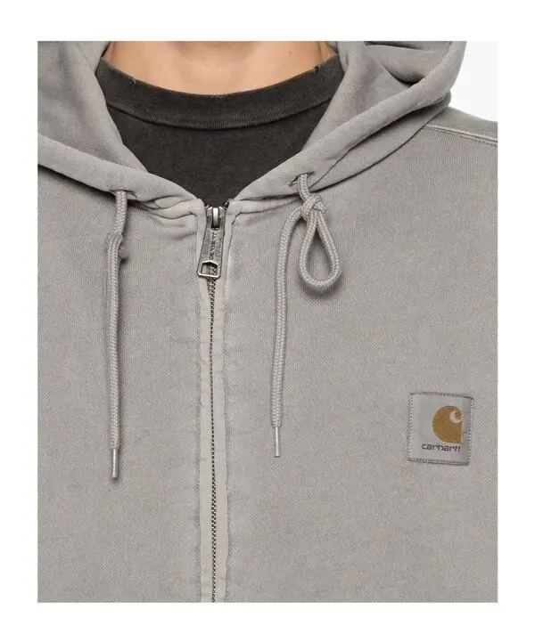 Carhartt Work In Progress Zip-fastening Hooded Sweatshirt - Gray