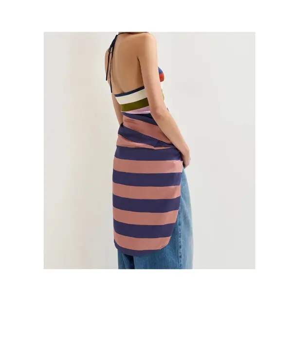 Essentiel Antwerp Bead-embellished Striped Top