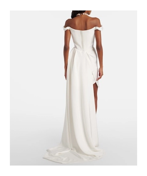 VIVIENNE WESTWOOD Bridal Comet Off-shoulder Silk Gown - White