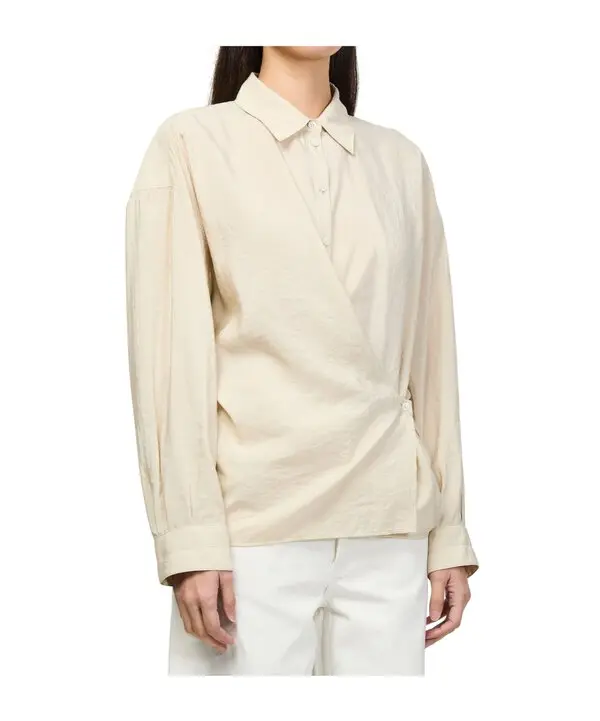 LEMAIRE Straight Collar Shirt - Beige