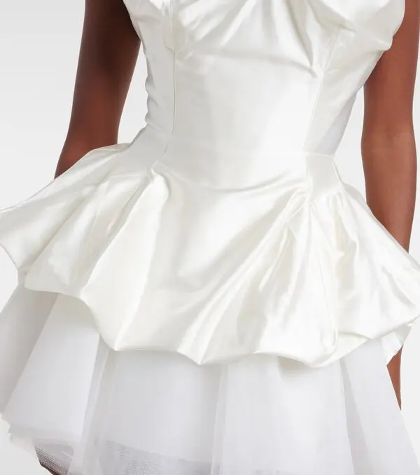 VIVIENNE WESTWOOD Bridal Raven Peplum Satin Corset