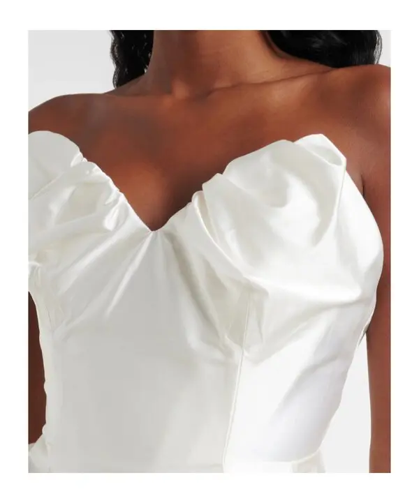 VIVIENNE WESTWOOD Bridal Raven Peplum Satin Corset