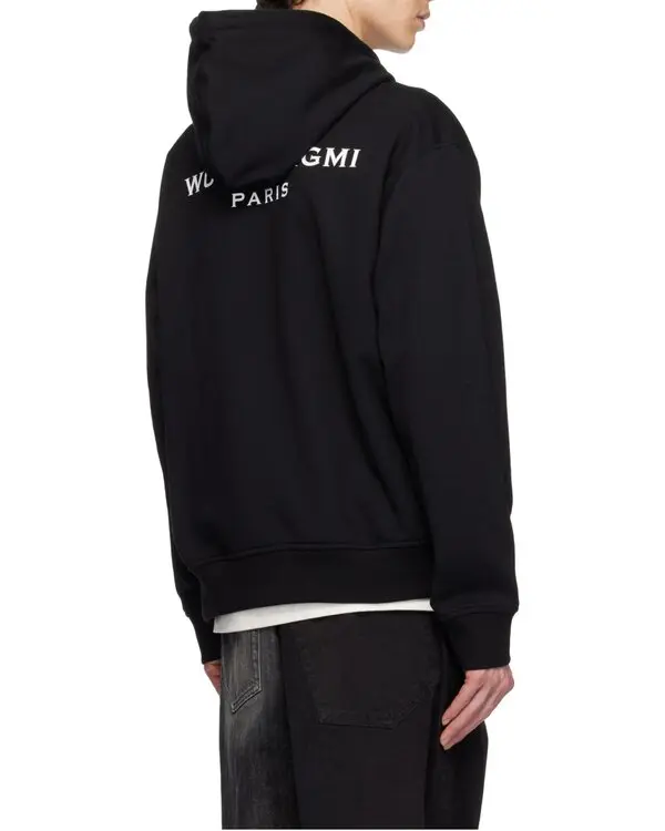 WOOYOUNGMI Long Sleeve Hoodie With Drawstring