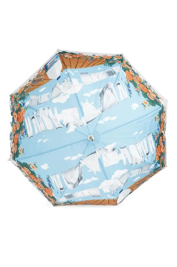 Moschino Floral Print Long Pole Parasol