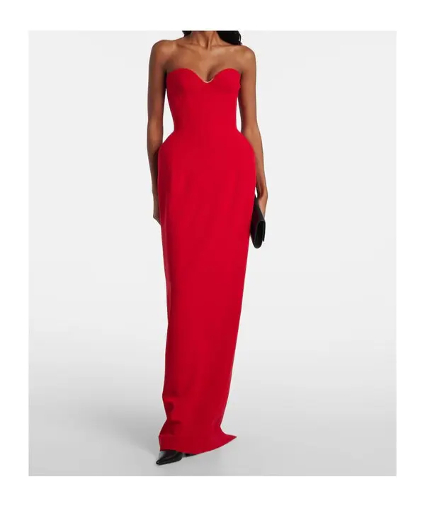 Magda Butrym Wool-blend Bustier Gown