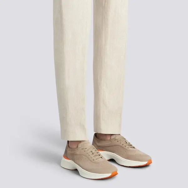 Santoni Round Toe Sneakers