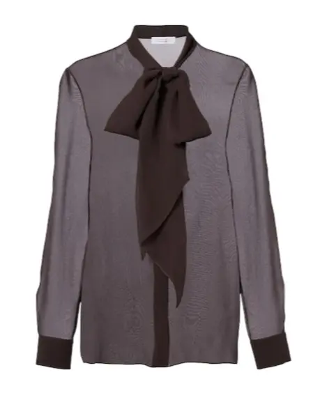 Gabriela Hearst Tie-neck Silk Blouse