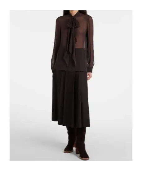 Gabriela Hearst Tie-neck Silk Blouse