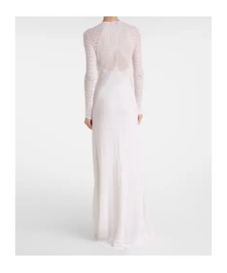 Ralph Lauren Knitted Silk And Cashmere Gown
