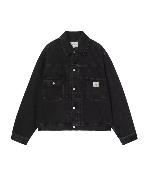 Carhartt Work In Progress Carhartt Logo Patch Denim Jacket