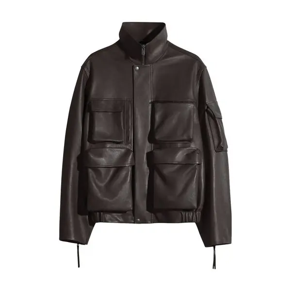 LEMAIRE Leather Jacket With Pockets