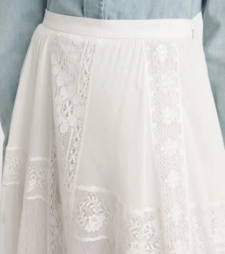 Ralph Lauren Malti Cotton And Silk Maxi Skirt